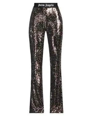 Palm Angels Sequined Leopard Print Flare Pants