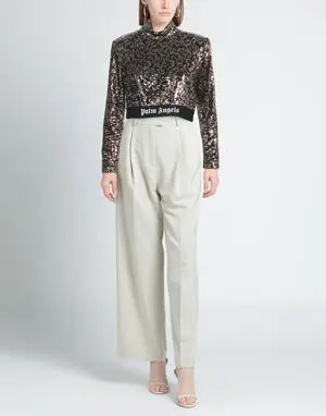 Palm Angels Cropped Leopard-print Top