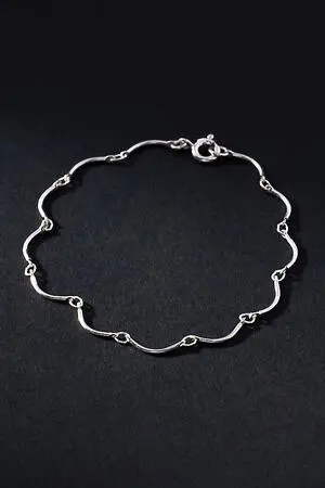 MASLO Scallop Bracelet - Silver