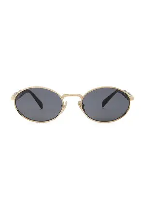 Prada Oval Sunglasses - Pale Gold