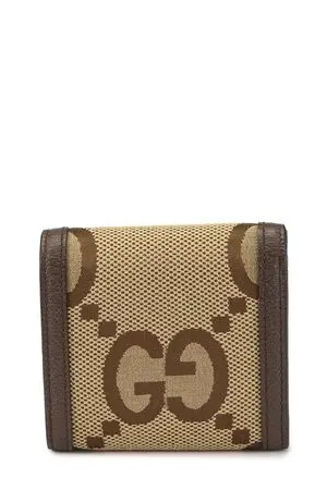 Gucci Jumbo Gg Canvas Diana Compact Wallet - Brown