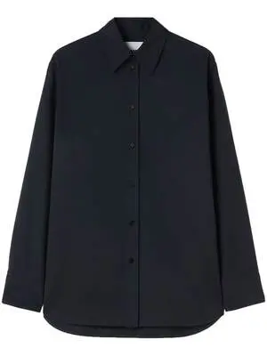 JIL SANDER Long-sleeve Wool Shirt - Blue