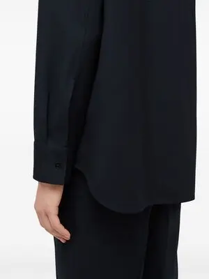 JIL SANDER Long-sleeve Wool Shirt - Blue