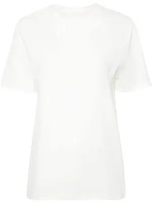 JIL SANDER Logo-print Cotton T-shirt - Neutrals