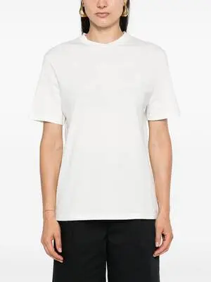 JIL SANDER Logo-print Cotton T-shirt - Neutrals