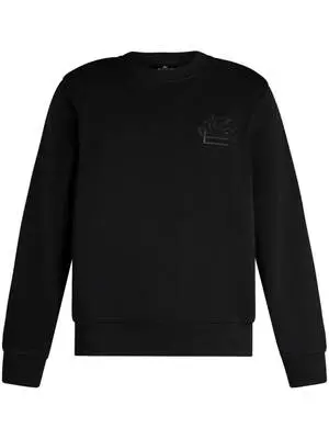 Etro Pegaso Appliqué Crew-neck Sweatshirt