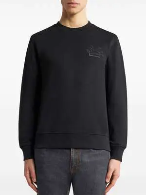 Etro Pegaso Appliqué Crew-neck Sweatshirt