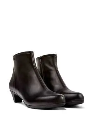 Camper Helena Leather Ankle Boots - Black