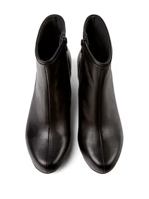 Camper Helena Leather Ankle Boots - Black