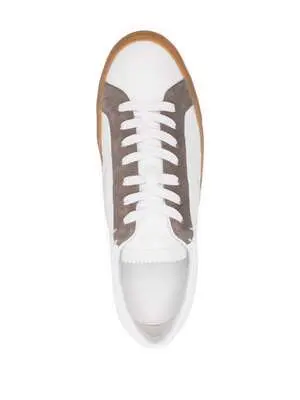 Moncler Monaco Leather Sneakers - White