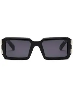 Philipp Plein Eagle Rectangular Sunglasses - Black