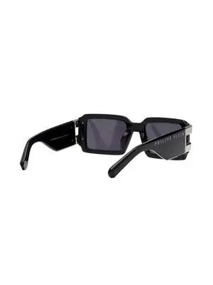 Philipp Plein Eagle Rectangular Sunglasses - Black