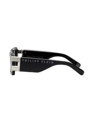 Philipp Plein Eagle Rectangular Sunglasses - Black