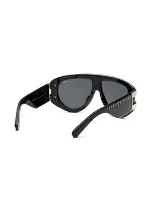 Philipp Plein Plein Eagle Pilot-frame Sunglasses - Black