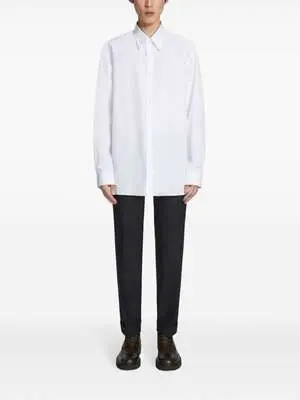 Dries Van Noten Long-sleeve Cotton Shirt - White