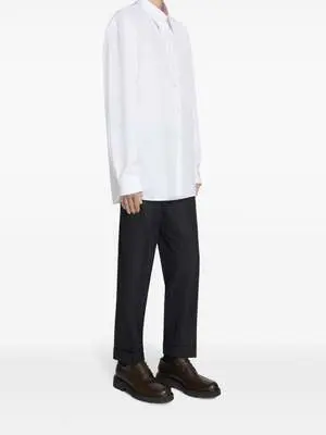Dries Van Noten Long-sleeve Cotton Shirt - White
