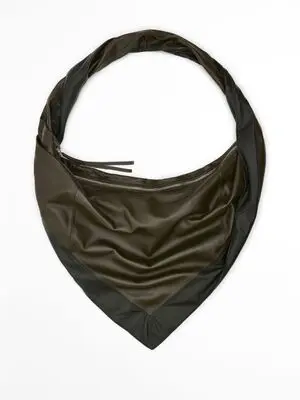 LEMAIRE Scarf Leather Shoulder Bag - Green