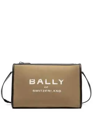 Bally Logo-print Canvas Messenger Bag - Neutrals