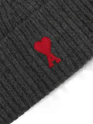 AMI Paris De Coeur Beanie - Grey