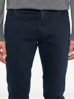 Eleventy Low-rise Tapered Jeans - Blue