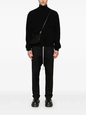 Rick Owens Roll-neck Virgin-wool Jumper - Black