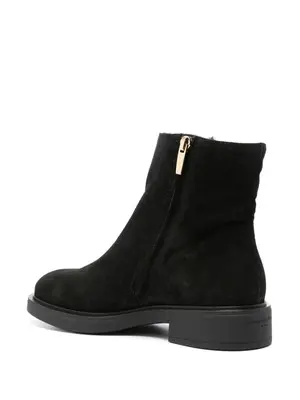 GIANVITO ROSSI Shearling-lining Suede Ankle Boots