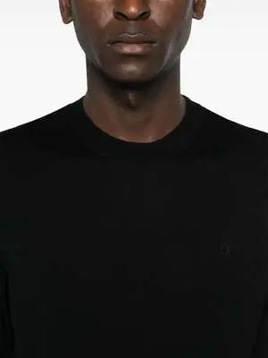 Dsquared2 Logo-embroidered Virgin Wool Jumper - Black