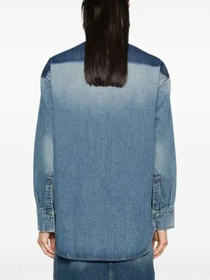 Victoria Beckham Classic-collar Denim Shirt