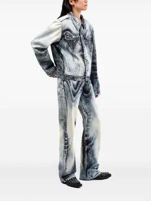 Camper Swirl-print Denim Jacket - Blue