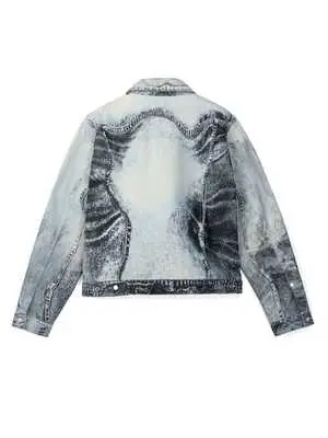 Camper Swirl-print Denim Jacket - Blue