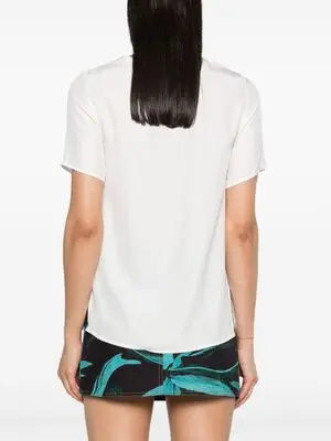 P.a.r.o.s.h Sofia Silk Blouse - White