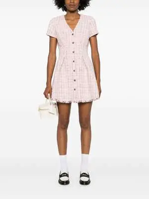 Maje Tweed Babydoll Dress