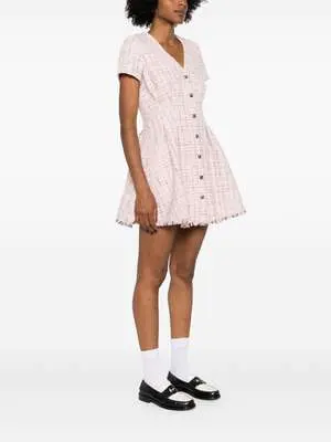 Maje Tweed Babydoll Dress