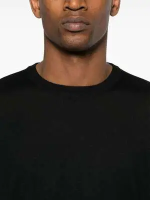 Fedeli Fine-knit Virgin-wool Jumper - Black