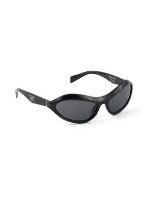 Prada Curved Shield-frame Sunglasses