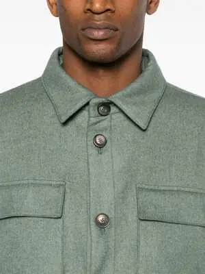 Herno Button-up Brushed Shirt Jacket