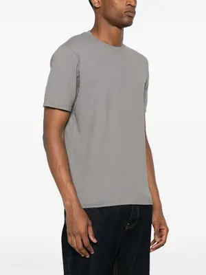 Fedeli Short-sleeve Cotton T-shirt - Grey