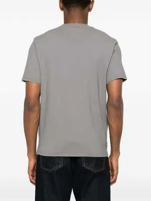 Fedeli Short-sleeve Cotton T-shirt - Grey