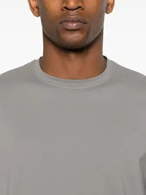 Fedeli Short-sleeve Cotton T-shirt - Grey