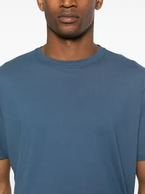 Fedeli Short-sleeve Cotton T-shirt - Blue