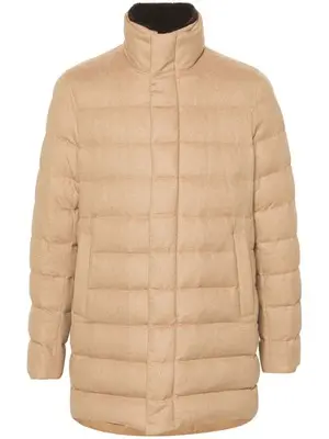 Herno High-neck Zip-up Quilted Coat