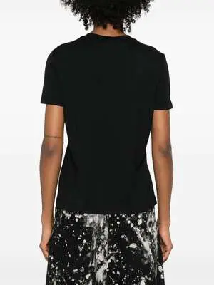 Versace Rubberised-logo T-shirt - Black