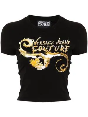 Versace Chromo Cropped T-shirt