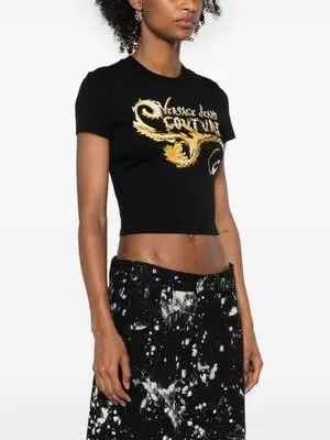 Versace Chromo Cropped T-shirt