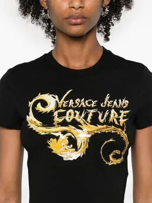 Versace Chromo Cropped T-shirt