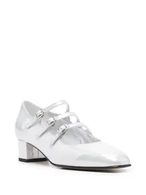 CAREL 40mm Kina Mary Jane Shoes - Silver
