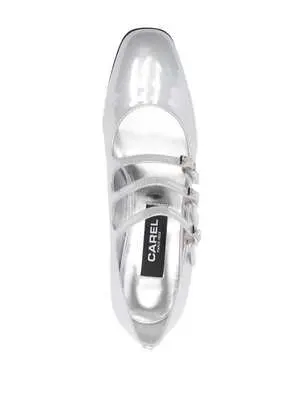 CAREL 40mm Kina Mary Jane Shoes - Silver