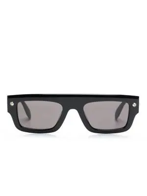 Alexander McQueen Logo-engraved Sunglasses - Black