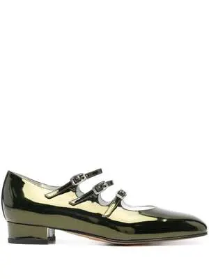 CAREL Ariana Leather Mary Jane Shoes - Green