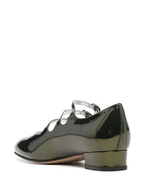 CAREL Ariana Leather Mary Jane Shoes - Green